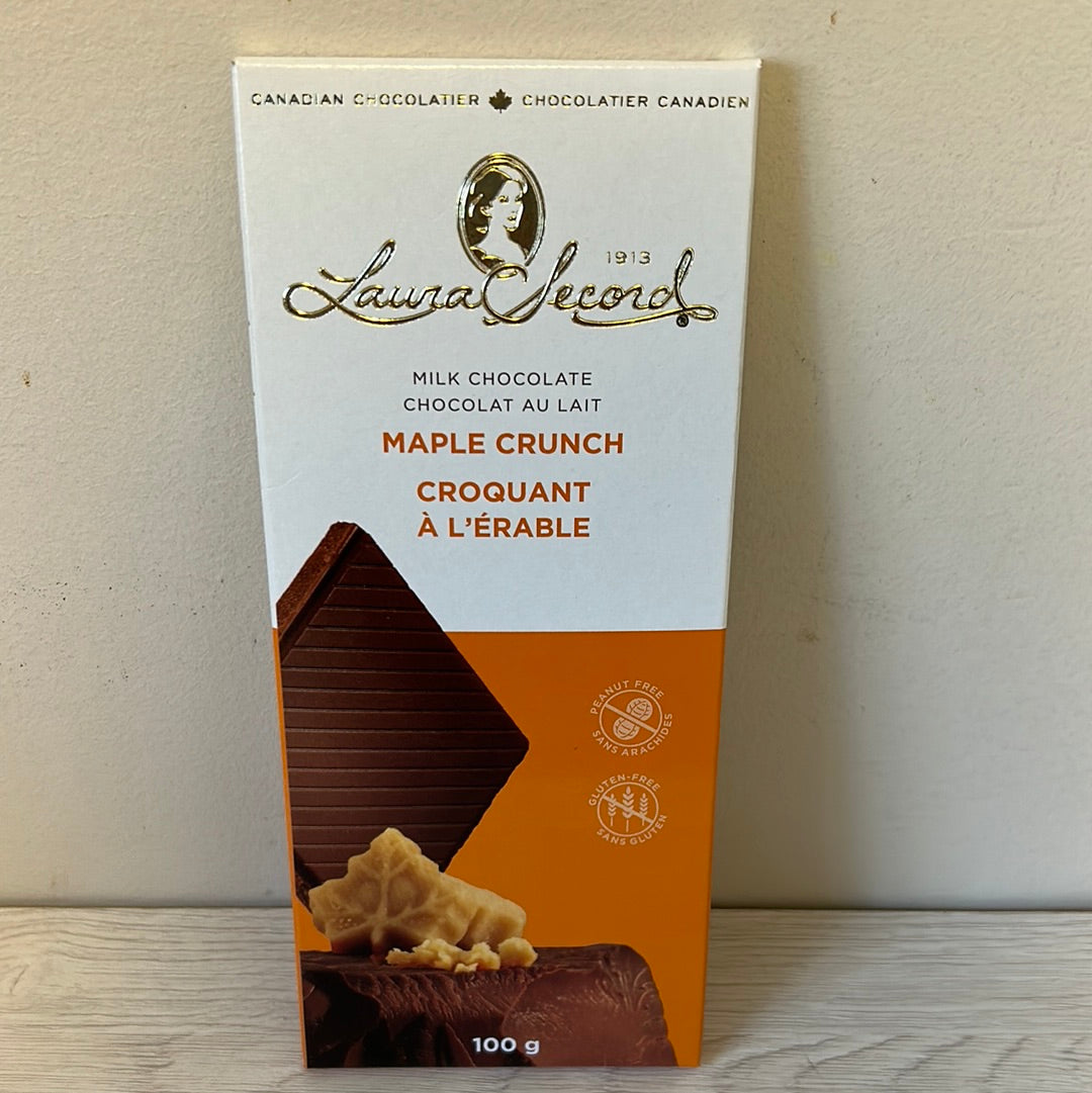 Laura Secord Milk Chocolate Bar - Maple Crunch 100 g – NORTHERN BOOKWORMS
